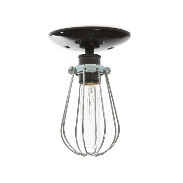 Industrial Modern Lighting - Wire Cage Light - Ceiling Mount ...