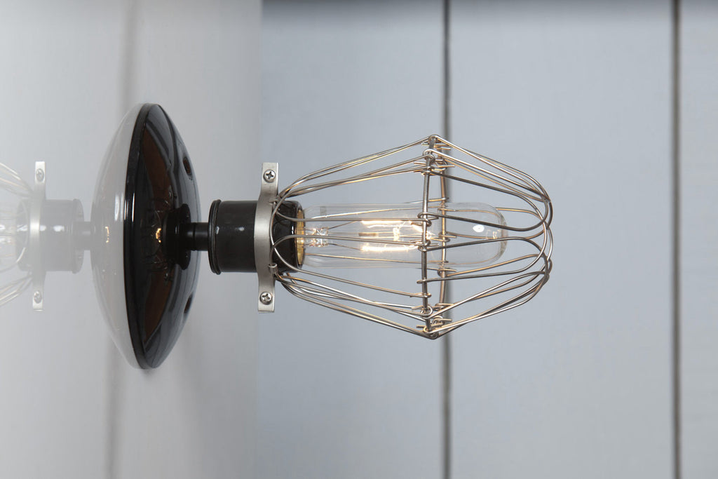 Cage Sconce Wall Light - Vintage Cage Lamp | Industrial Light Electric